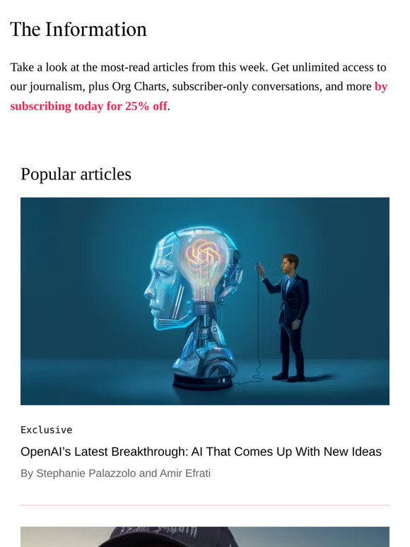 The Information: This Week's Most Popular Stories | Milled