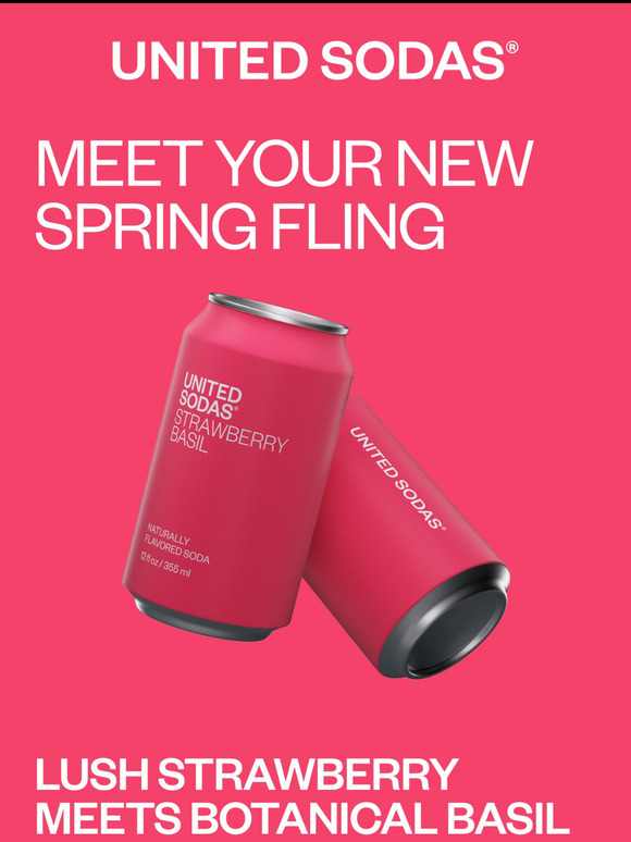 United Sodas: Spring Is Served: Try Our Freshest Flavor Yet 🍓 | Milled
