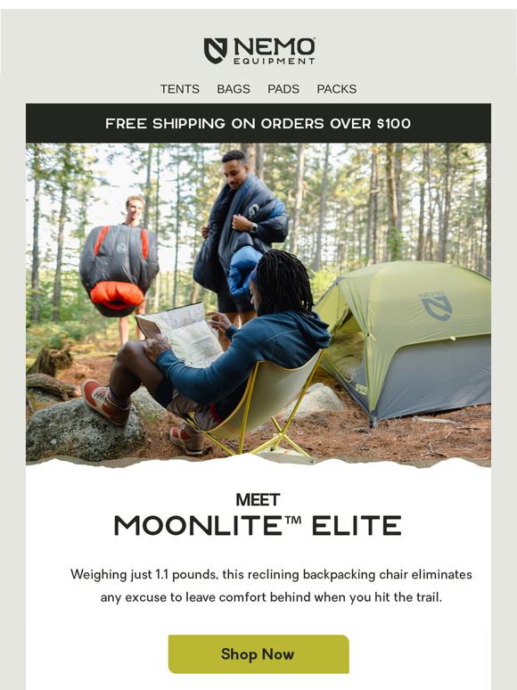 NEMO Equipment: The lightest, most comfortable backpacking chair | Milled