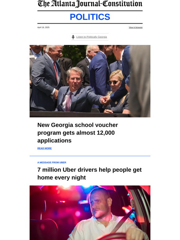 Atlanta Journal-Constitution: Politics: New Georgia school voucher ...