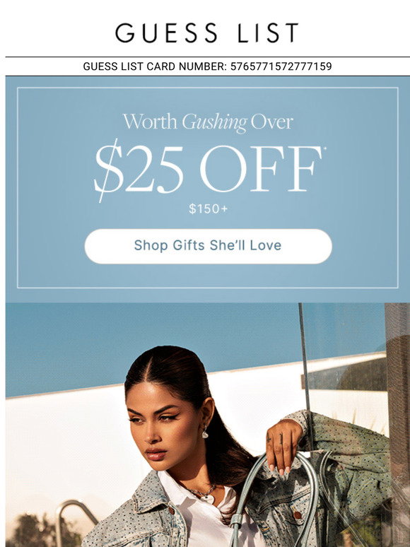GUESS Email Newsletters: Shop Sales, Discounts, and Coupon Codes
