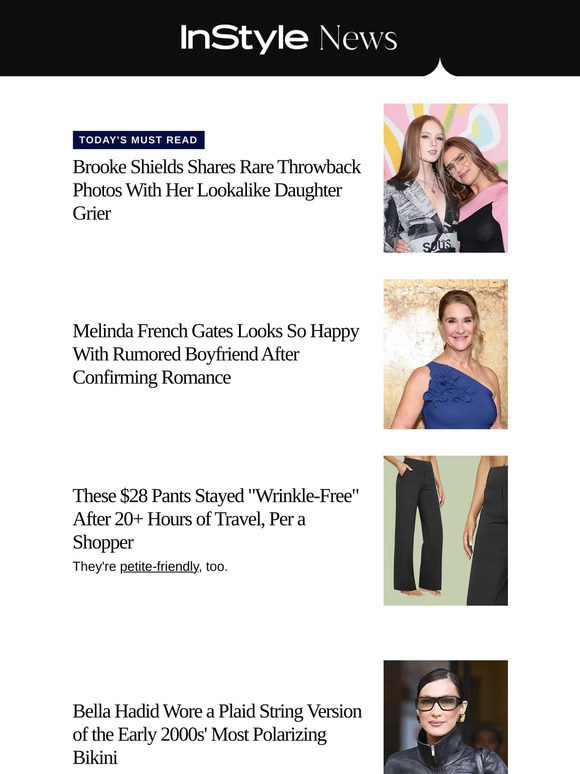 InStyle: Brooke Shields shares rare throwback photos with her lookalike daughter Grier | Milled