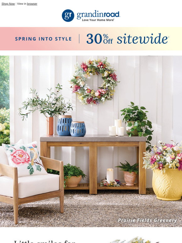 Grandin Road: Greenery that you'll love all season long | Milled