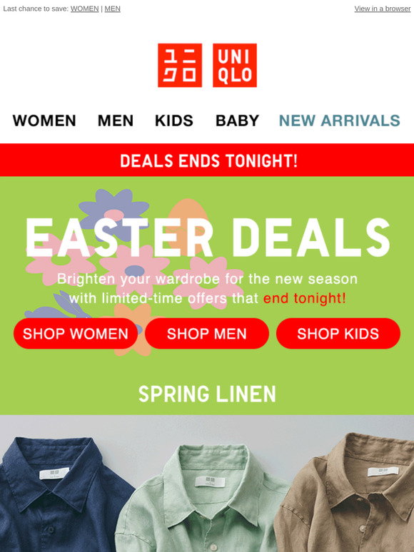 UNIQLO Email Newsletters: Shop Sales, Discounts, and Coupon Codes