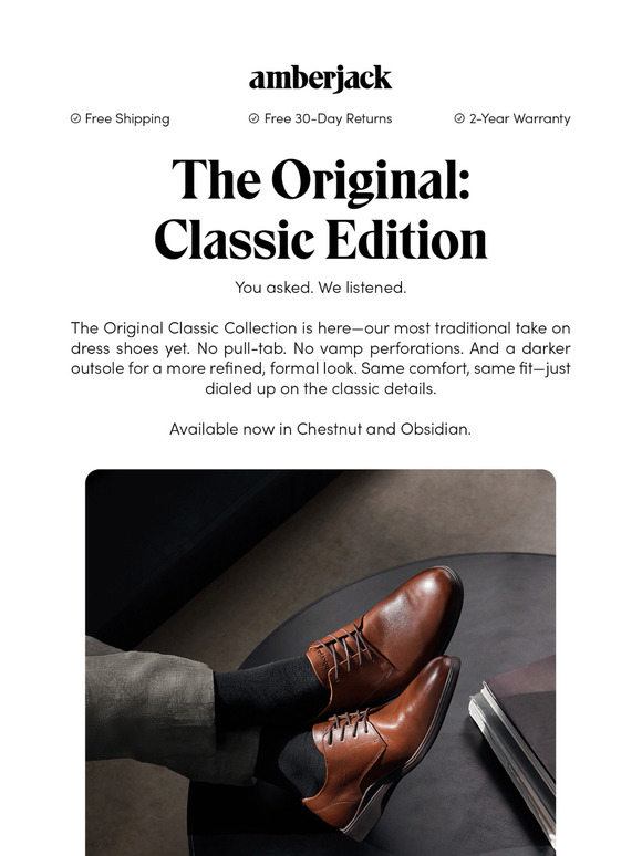 Amberjack: Introducing: The Original, Classic Edition 👞 | Milled