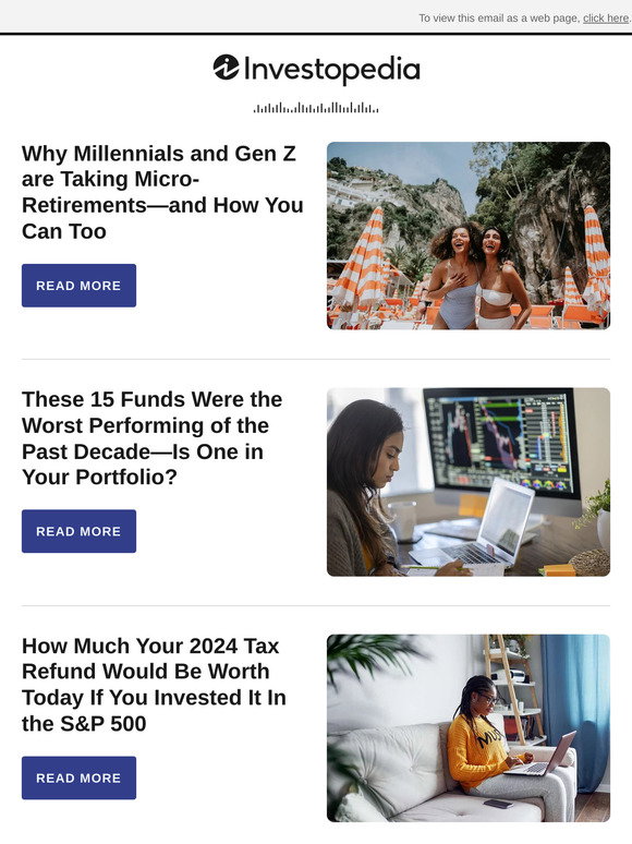 Investopedia: Why Millennials and Gen Z are Taking Micro-Retirements ...
