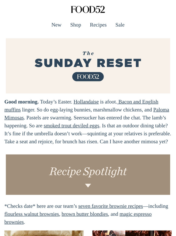 Food52 Email Newsletters: Shop Sales, Discounts, and Coupon Codes