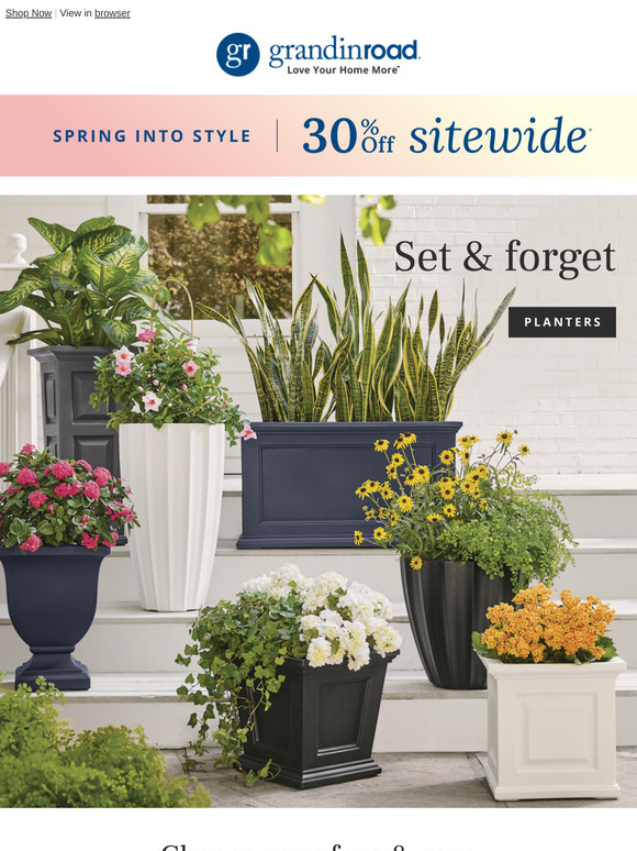 Grandin Road: Planters built for years of use with little care | Milled