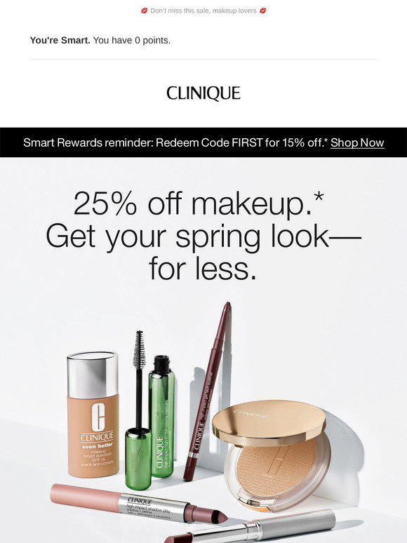 Clinique Email Newsletters: Shop Sales, Discounts, and Coupon Codes