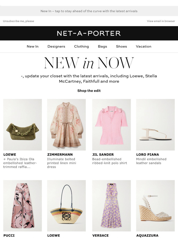 Net-A-Porter: New in – these will be your next favorite | Milled