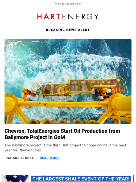 Hart Energy: Breaking News: Chevron, TotalEnergies Start Oil Production ...