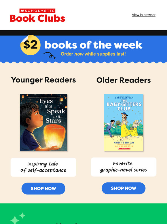 Scholastic: JUST IN: A series hit for only $2 | Milled