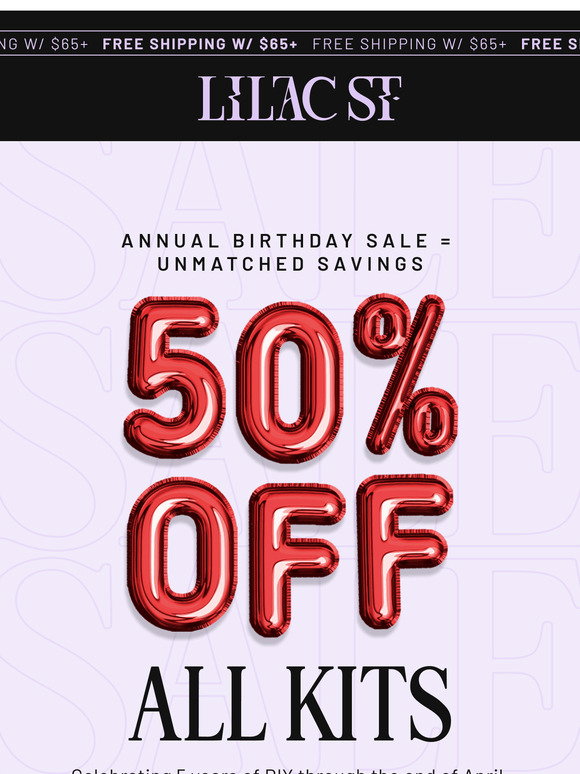 Lilac St.: 5 Years of DIY & 50% Off Kits | Milled