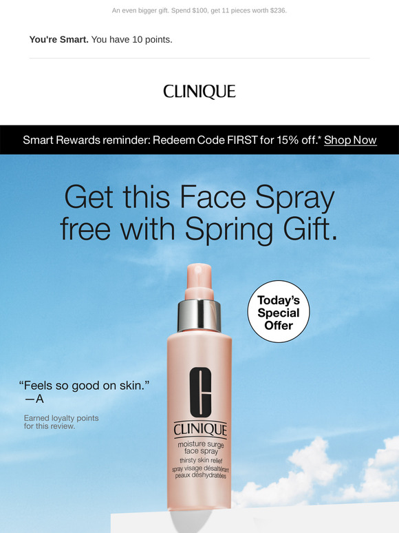 Clinique Email Newsletters: Shop Sales, Discounts, and Coupon Codes