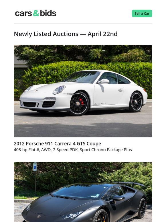 Cars & Bids: Cars & Bids Today | Milled