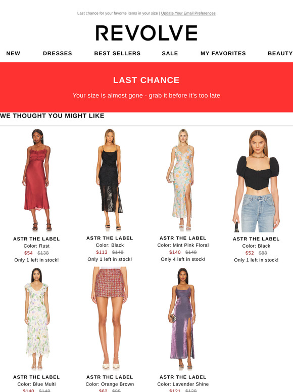 REVOLVE Email Newsletters: Shop Sales, Discounts, and Coupon Codes