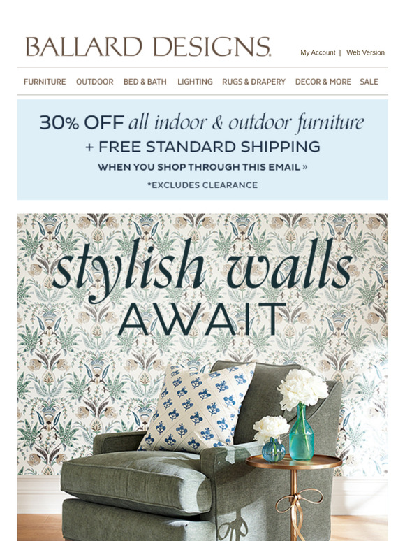 Ballard Designs: Transform your walls, the Ballard way | Milled