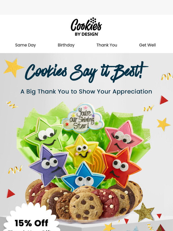 Cookies by Design: Say Thanks with Cookies & Save 15% 🎉 | Milled