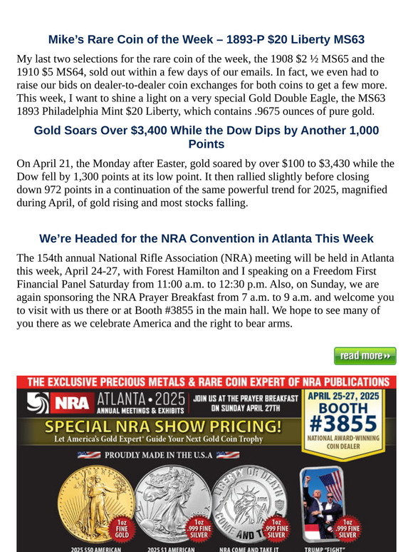 Universal Coin & Bullion: Your Metals Market Report – April 2025 | Milled