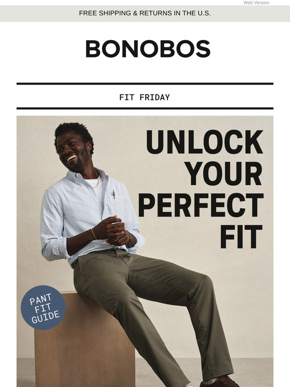 Bonobos Email Newsletters: Shop Sales, Discounts, and Coupon Codes