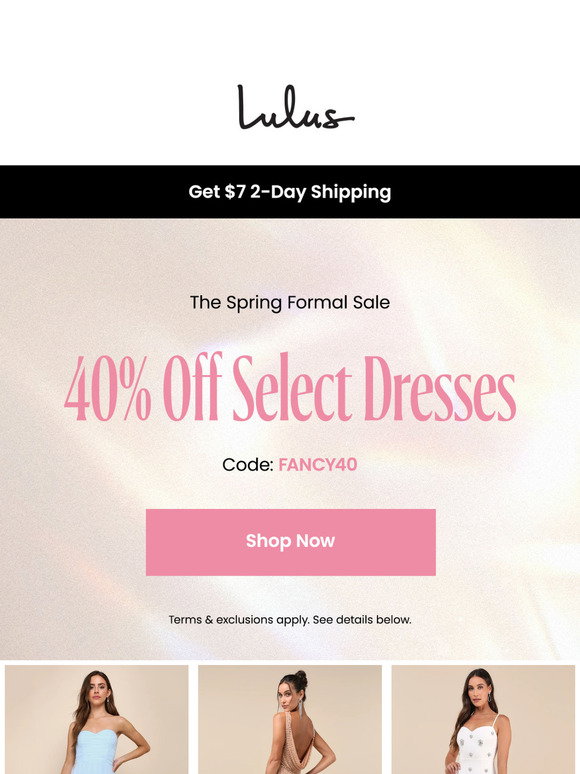 Lulus Email Newsletters: Shop Sales, Discounts, and Coupon Codes