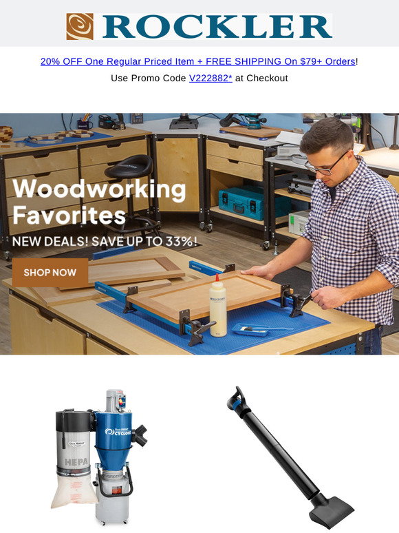 Rockler Woodworking and Hardware Email Newsletters: Shop Sales ...