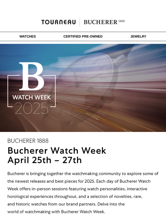 Tourneau: Introducing: Bucherer Watch Week 2025 in NYC | Milled