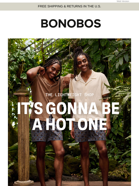 Bonobos Email Newsletters: Shop Sales, Discounts, and Coupon Codes