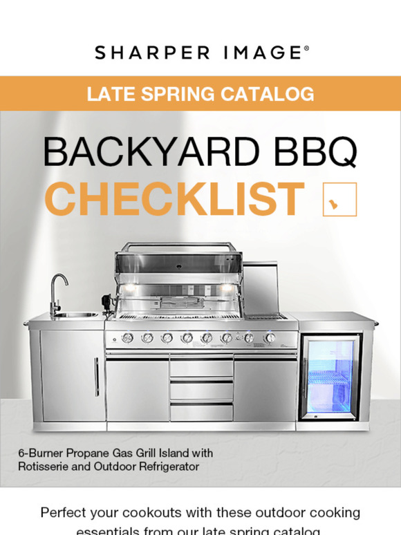 Sharper Image: 20% off: Backyard BBQ Checklist ☑️ | Milled