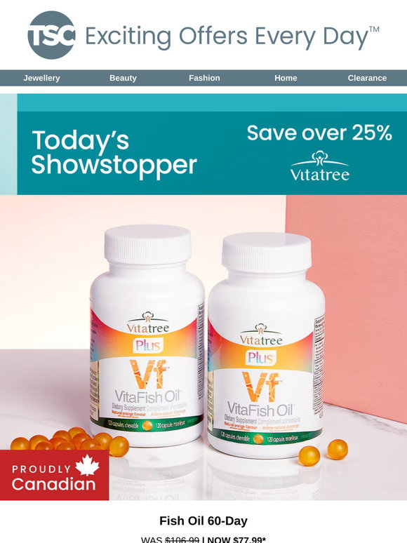 The Shopping Channel: Vitatree Fish Oil & Mephisto Maelia Slide | Milled