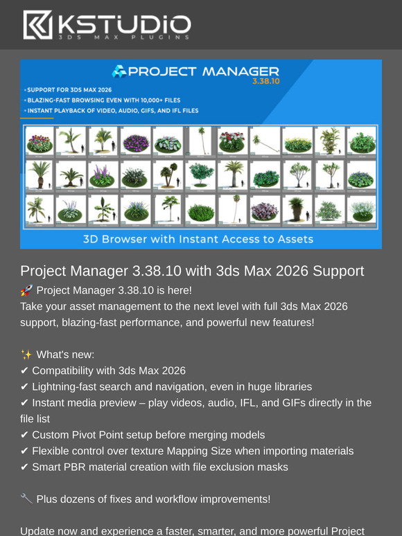 Kstudio: News from Kstudio (Project Manager 3.38.10 with 3ds Max 2026 ...