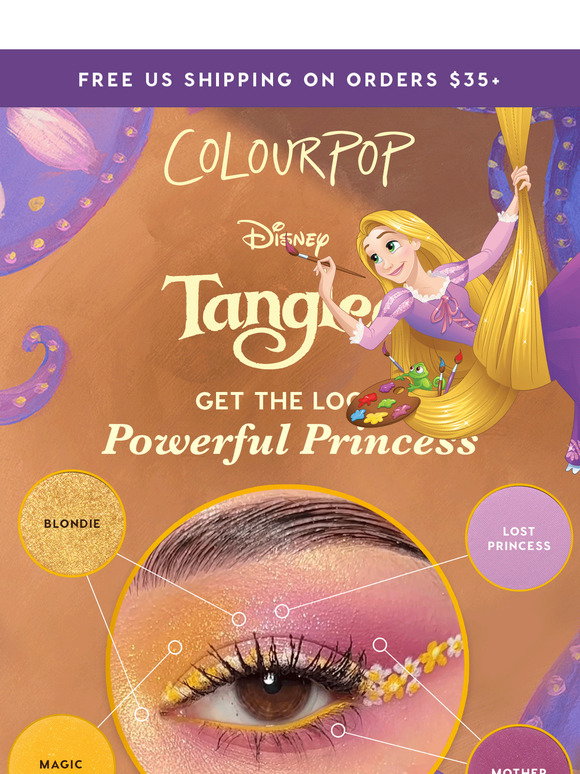 ColourPop: Don't miss out on the NEW Disney Tangled Palette 💜 | Milled