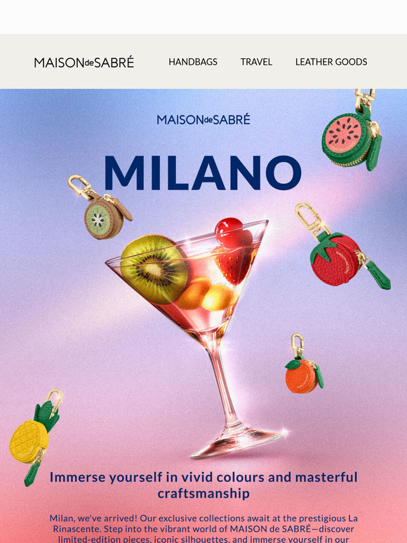 MAISON de SABRÉ: NOW OPEN: Milan Pop-Up Store 🇮🇹 | Milled