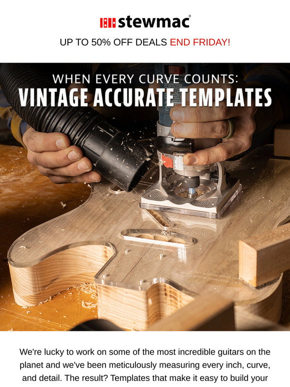 StewMac: NEW! Neck Routing Templates | Milled