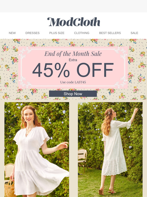 Modcloth Email Newsletters: Shop Sales, Discounts, and Coupon Codes