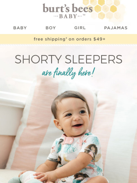 Burt's Bees Baby: Shorty Sleepers are Here! | Milled