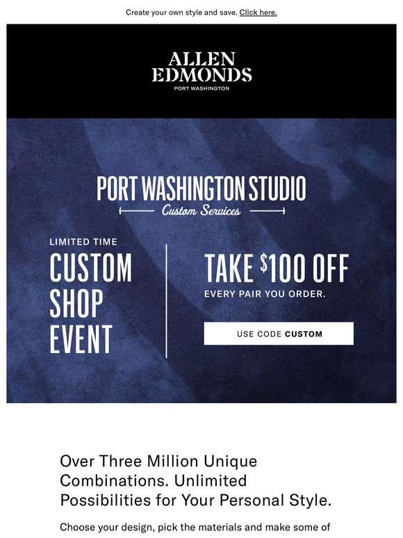 Allen Edmonds Email Newsletters: Shop Sales, Discounts, and Coupon Codes
