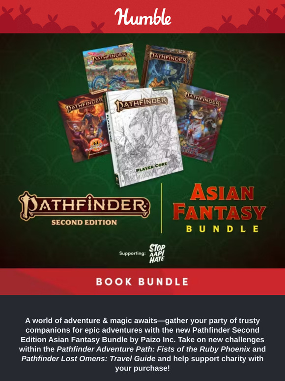 Humble Bundle: Explore the Pathfinder Second Edition Asian Fantasy Bundle by Paizo | Milled