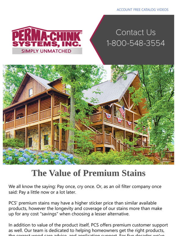 Perma-Chink Systems: Exciting News! New Interior Topcoat Clear Shield ...