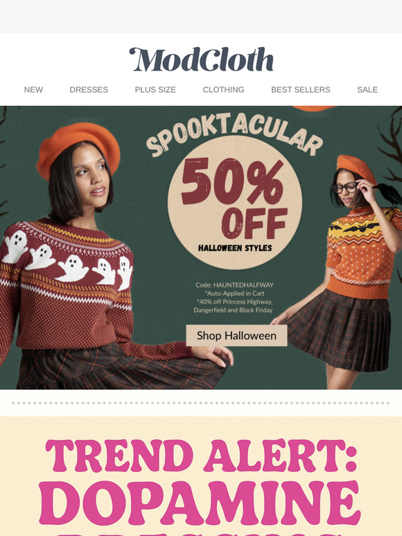 Modcloth Email Newsletters: Shop Sales, Discounts, and Coupon Codes