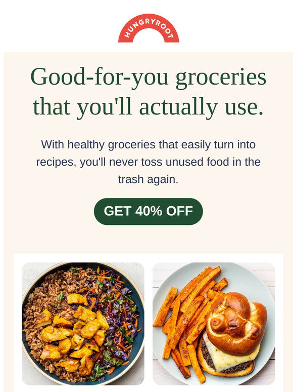 Hungryroot: Wave goodbye to food waste 👋 | Milled