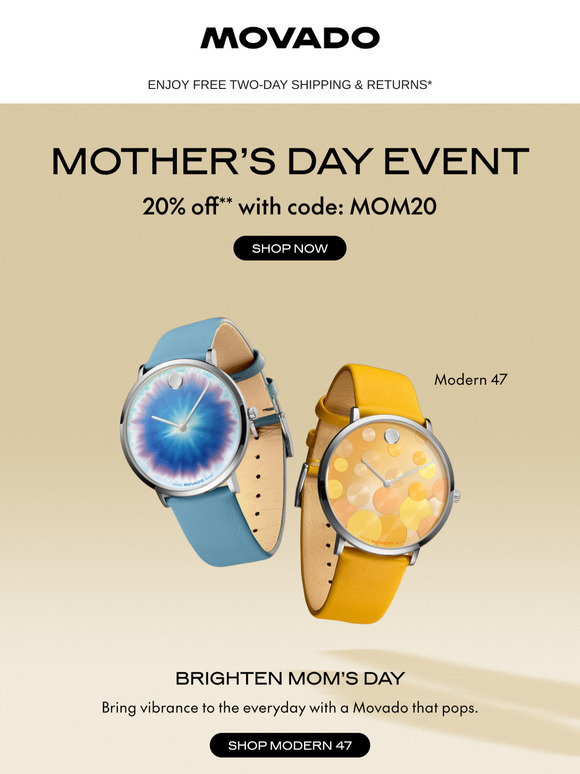 Movado: Just Add Color: Unexpected Patterns and Hues | Milled