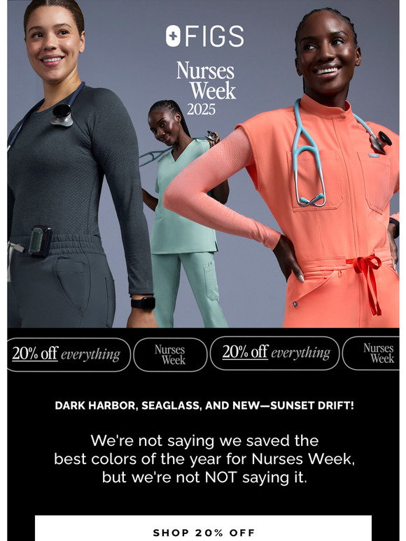 FIGS: 20% OFF + 3 Iconic Colors—For Nurses Who Do It All. | Milled