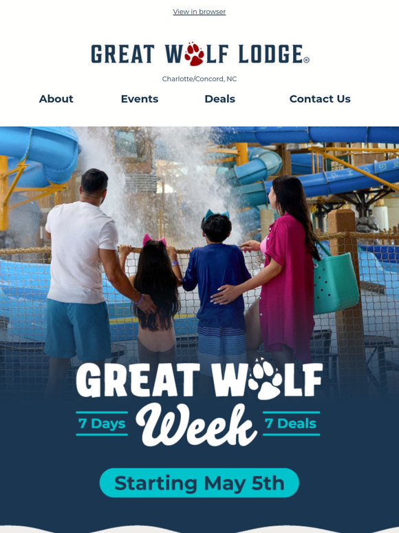 Great Wolf Lodge: Announcing Great Wolf Week Spring 2025: 7 Days, 7 ...