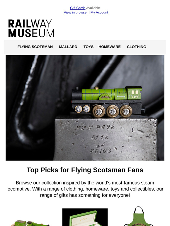 National Railway Museum: Flying Scotsman Gifts for Any Occasion ️ | Milled