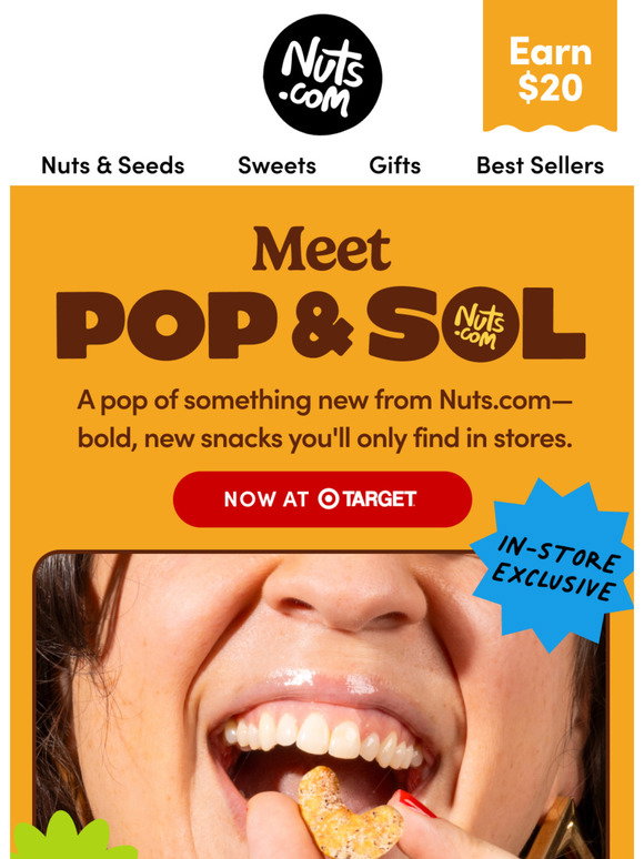 Nuts.com: NEW! Pop & Sol x Target | Milled