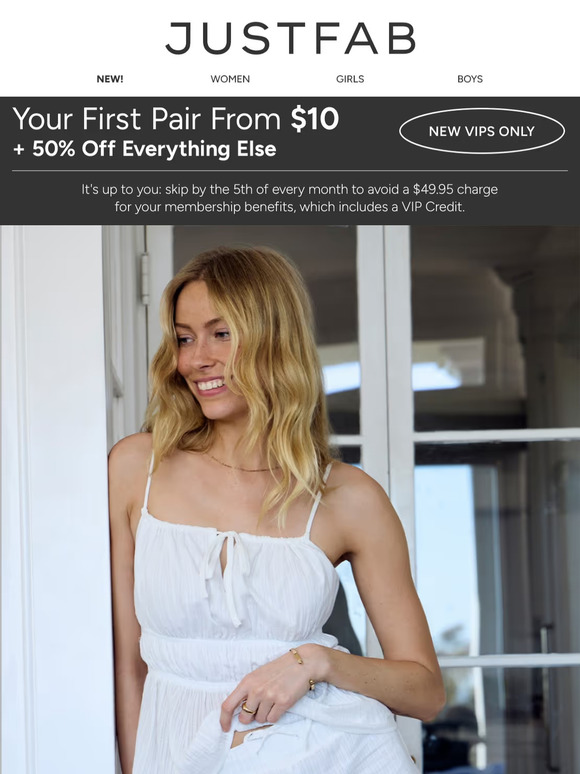 JustFab Email Newsletters: Shop Sales, Discounts, and Coupon Codes