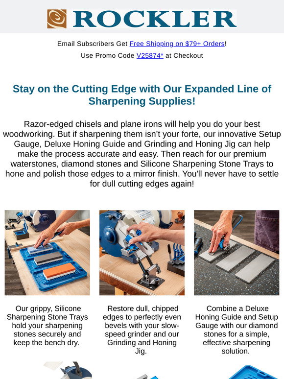 Rockler Woodworking and Hardware Email Newsletters: Shop Sales ...
