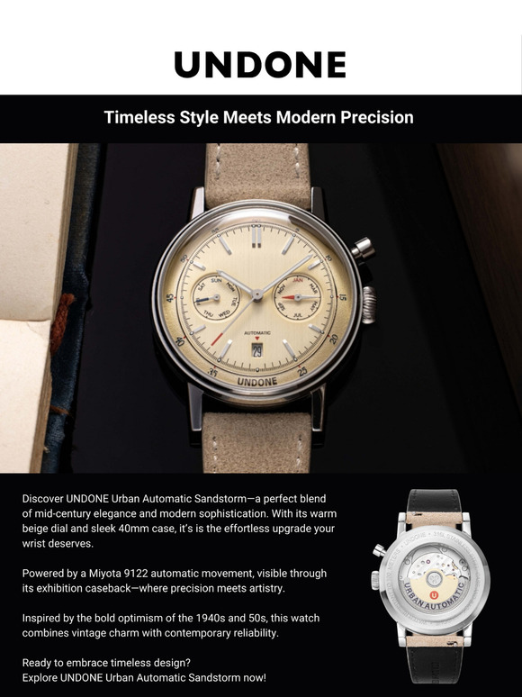 UNDONE Watches: Vintage Soul x Modern Heartbeat - UNDONE Urban ...