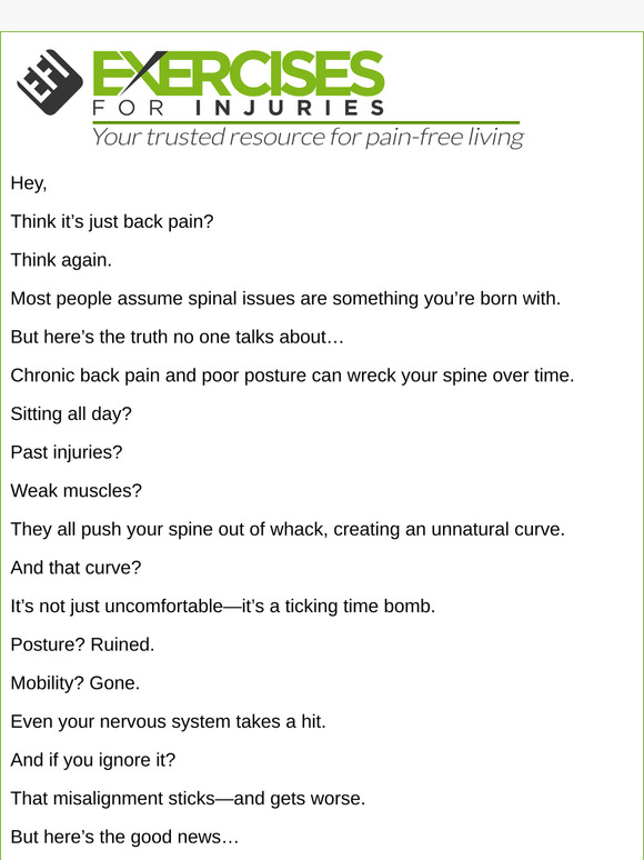 Exercises For Injuries: The Spine-Twisting Truth About Back Pain | Milled